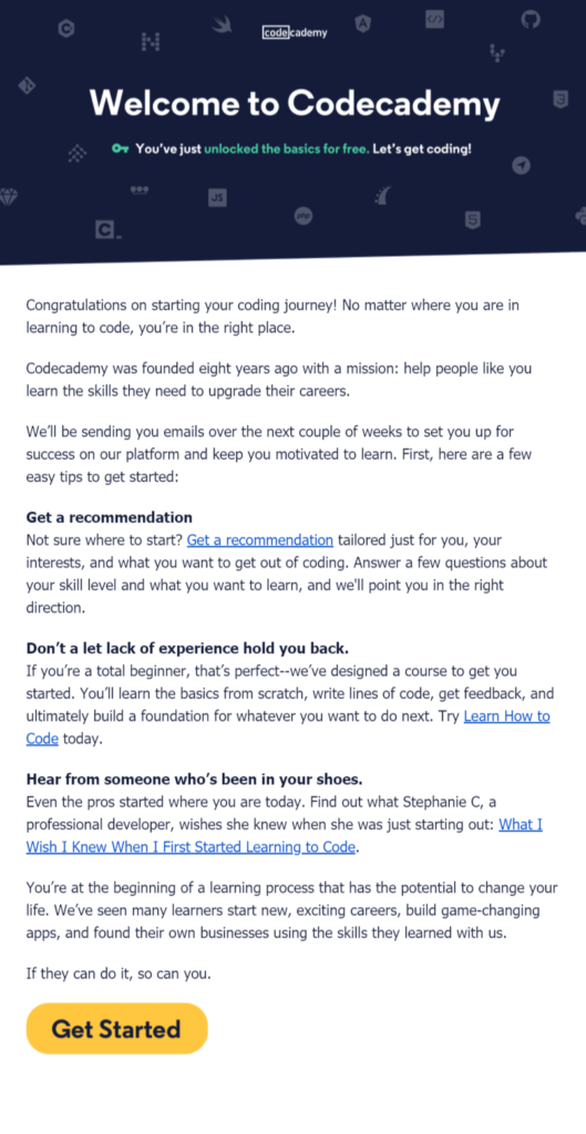 The Codecademy Email Marketing Teardown - Email Mastery